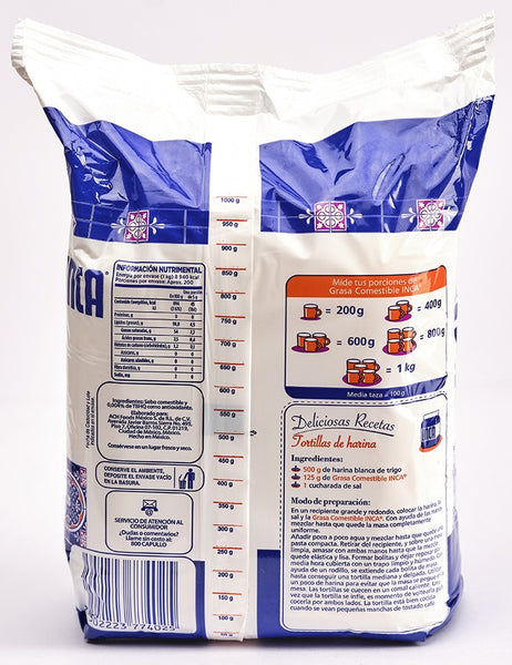 Inca Vegetable Fat – Picado Mexican