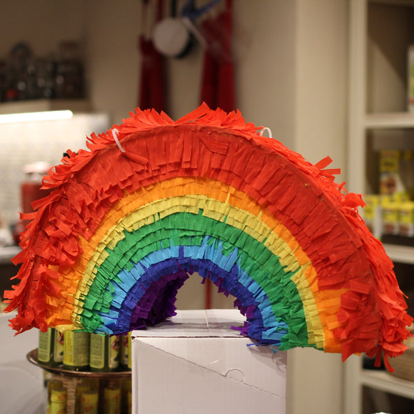 Rainbow Design Drum Piñatas – Picado Mexican